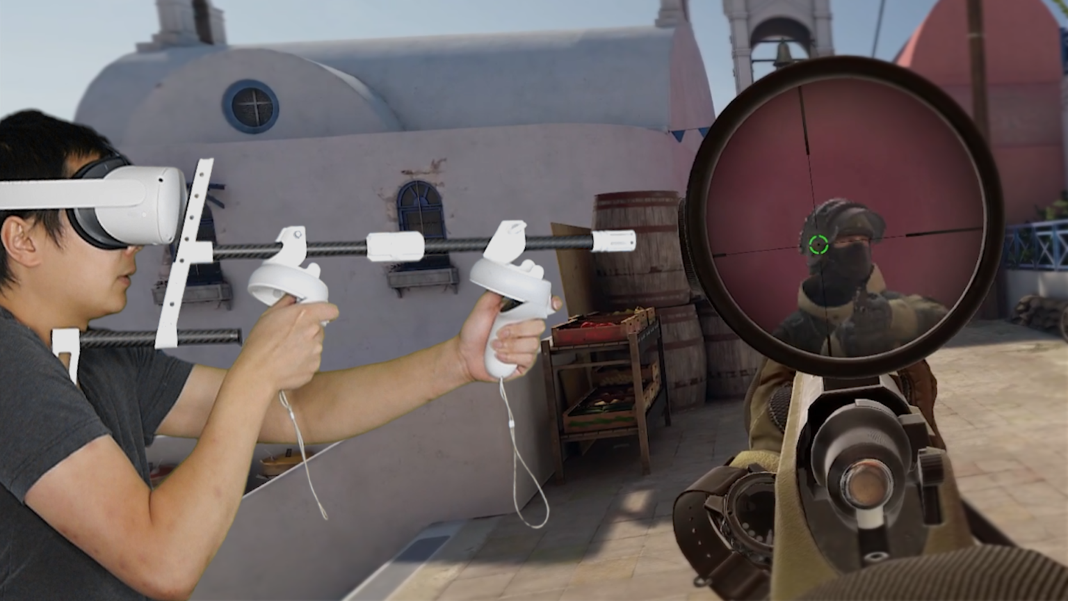 GUNFACE | Meta Quest FPS VRシューティングゲーム用 ガンストック - ROOX Online