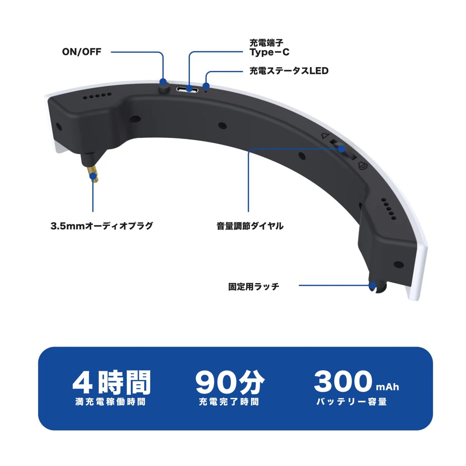 PSVR2スピーカー バックヘッドスピーカー - ROOX Online